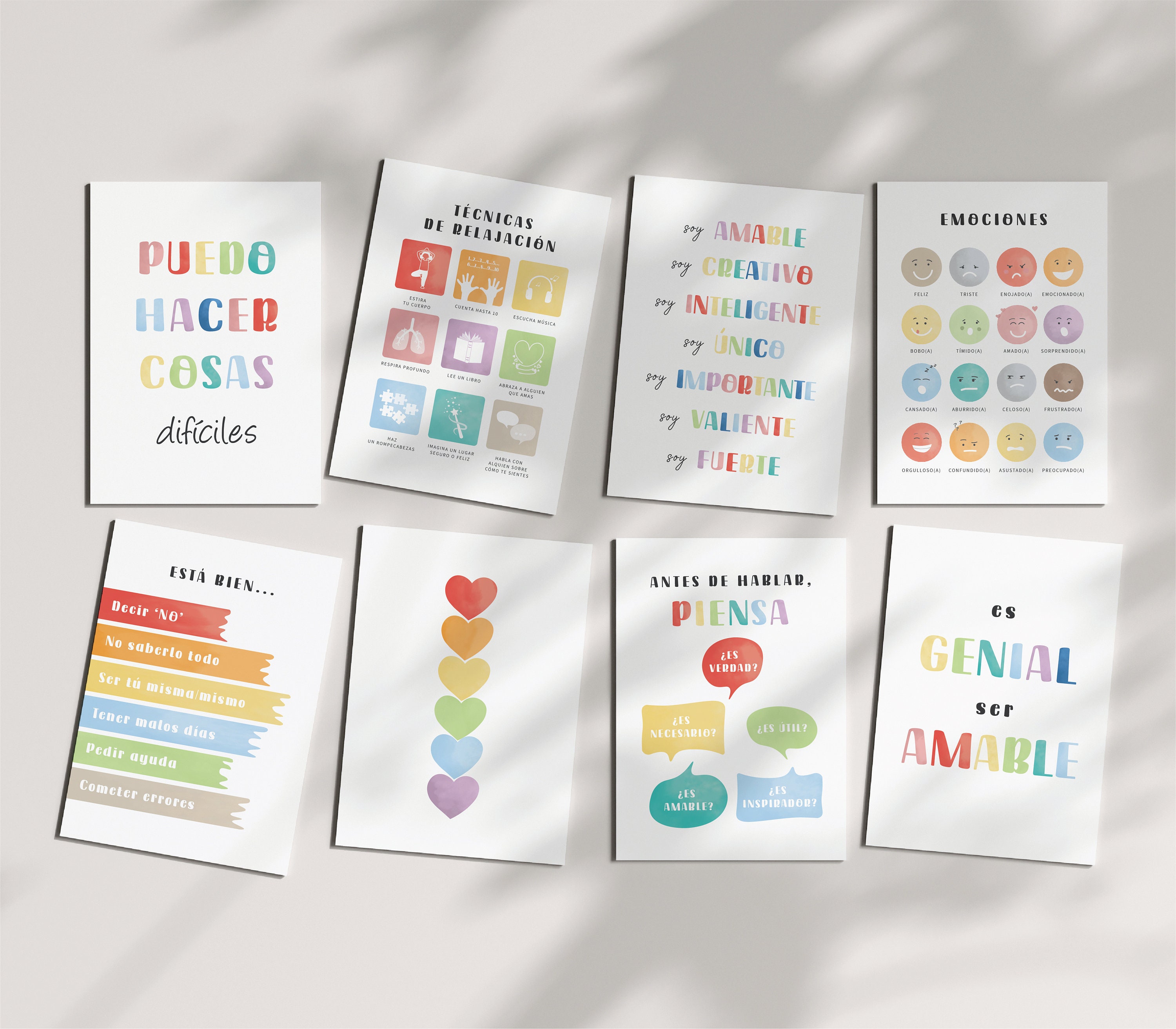 Spanish Affirmation Posters Español Calming Corner Spanish Prints ...