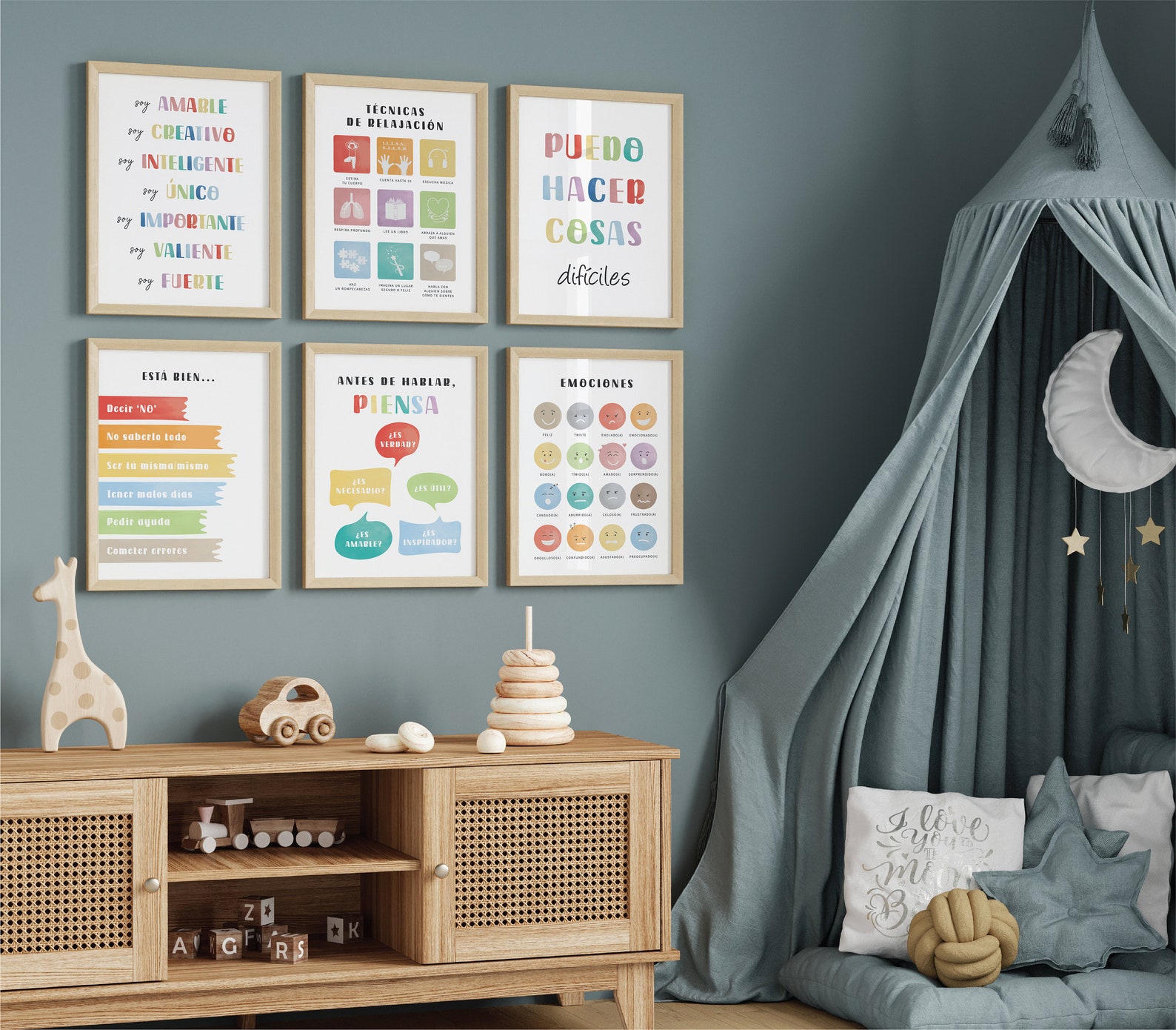 Spanish Affirmation Posters Español Calming Corner Spanish Prints ...