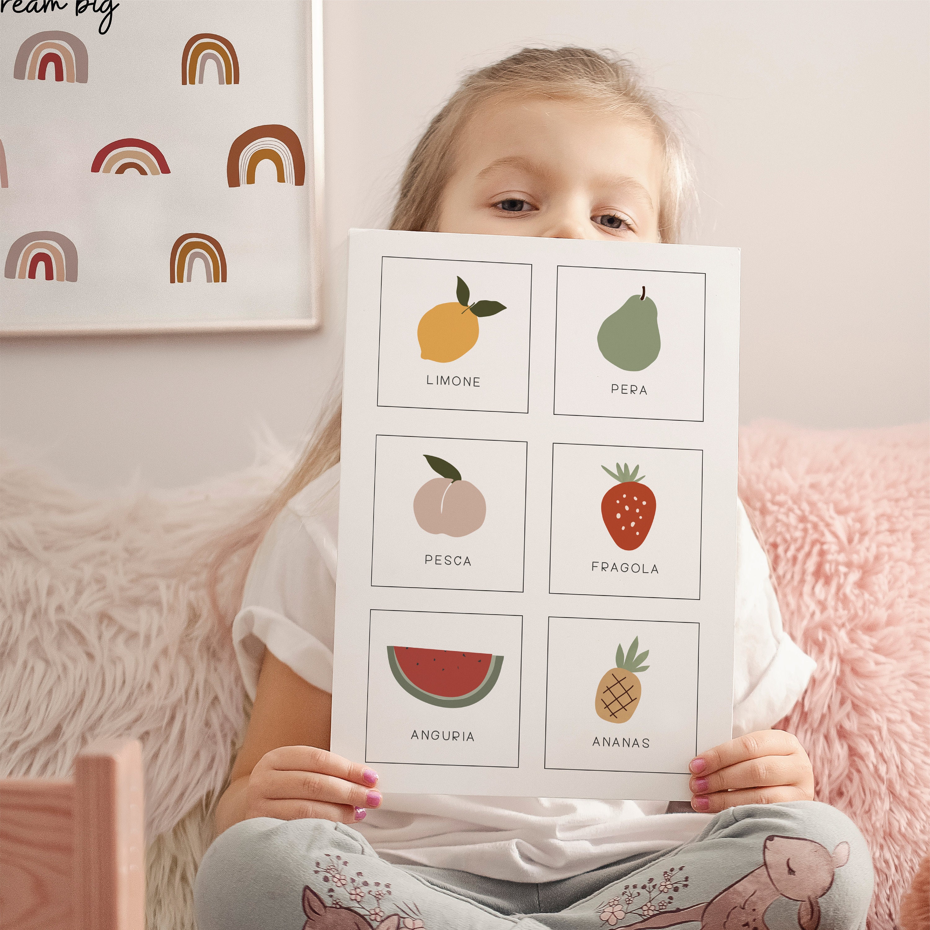 Italian Fruits Vegetables Flashcards Italian Language Italian Teacher ...