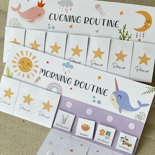 Toddler Wall Routine Chart - Etsy UK