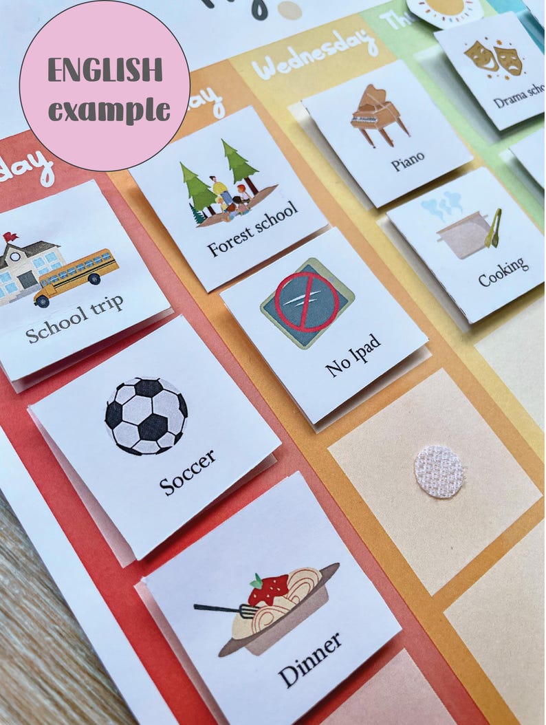 Dutch Kids Planner Visuele Planner Routine Kaarten Voor Kinderen Met ...