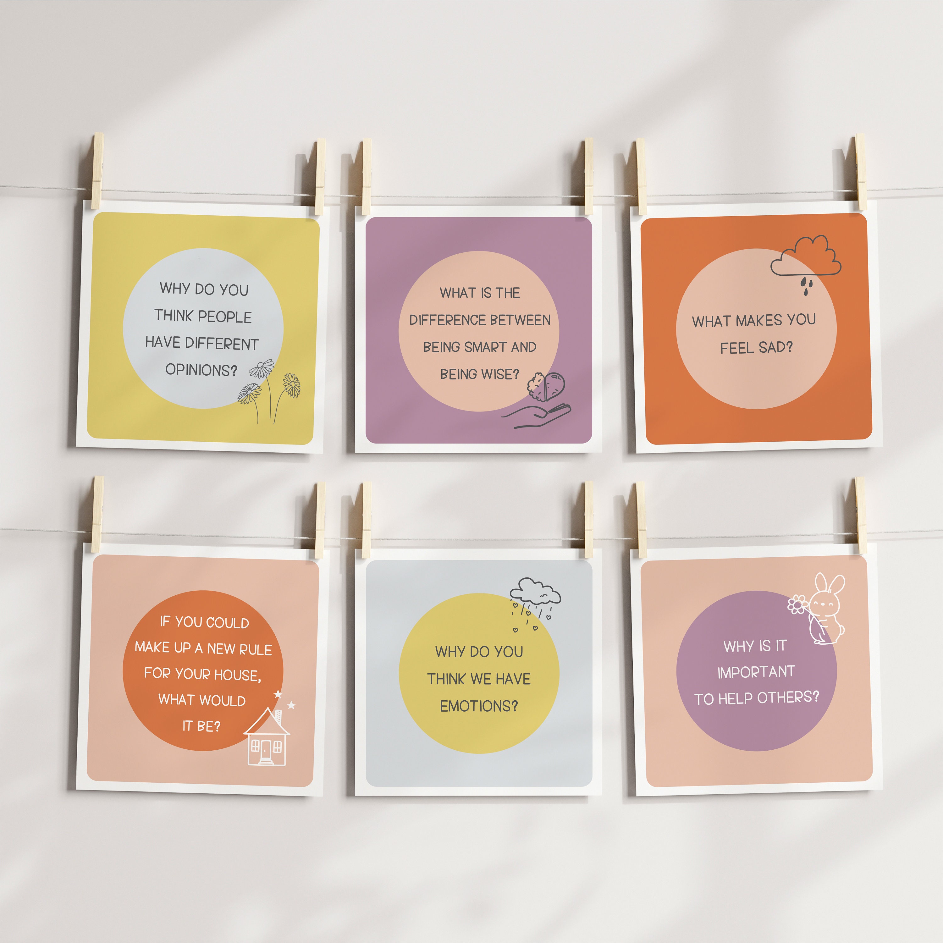 Kids Communication Cards Kids Therapy Notes Talk Family Conversation ...