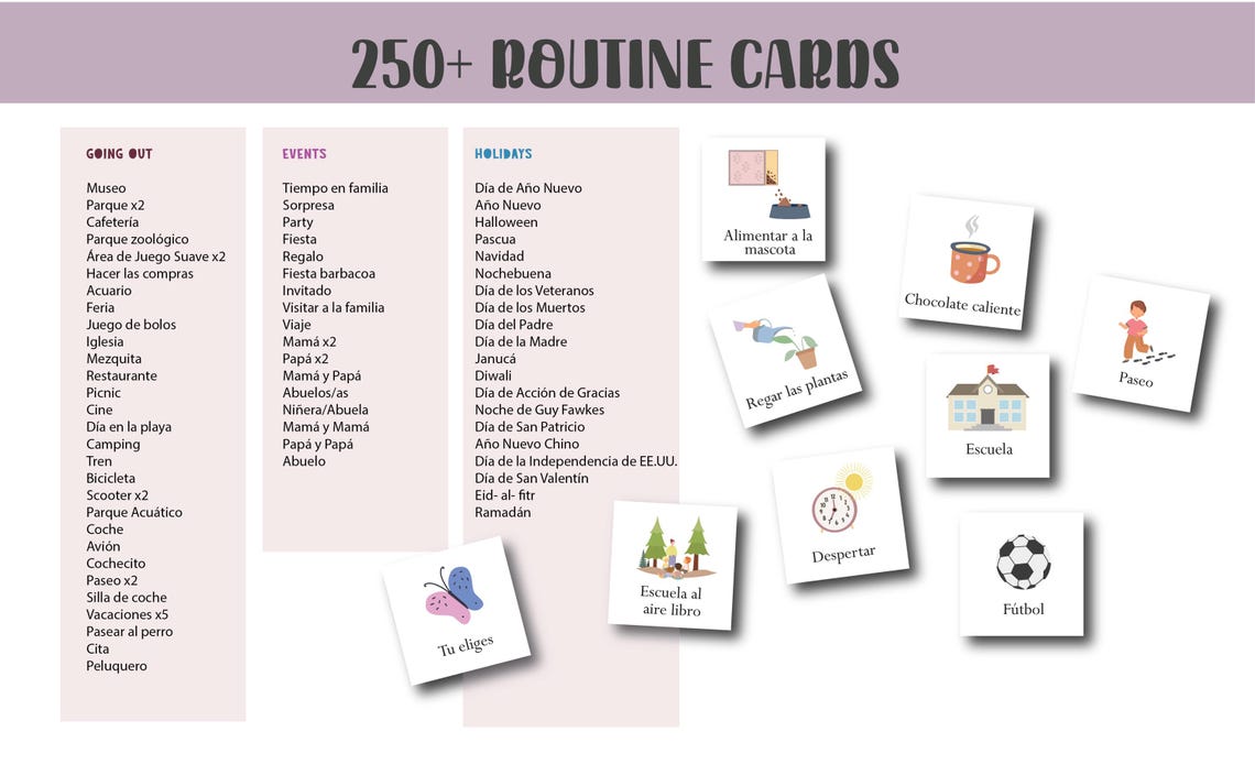 Plantillas De Rutinas Diarias Para Niños Calendario Visual Calendario ...