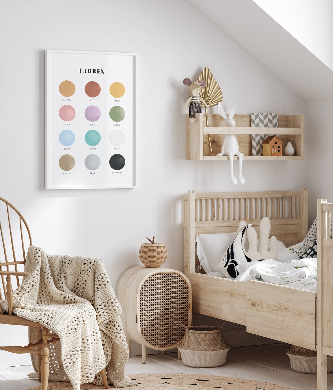 Colors in German Poster Kinderzimmer Deco Colours Poster Preschool ...