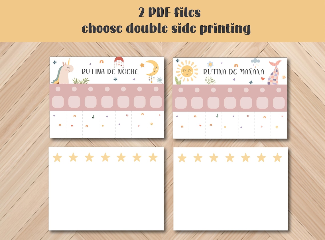 Spanish Flip Chart Routine Chart Chore Chart Routine Cards Spanish ...