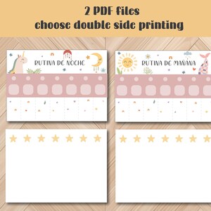 Spanish Flip Chart Routine Chart Chore Chart Routine Cards Spanish ...