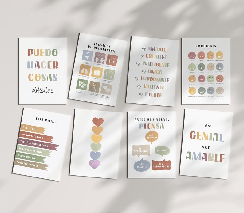 Spanish Positive Affirmations for Kids Spanish Posters Spanish Class ...