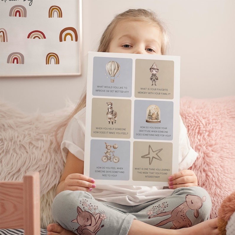 Kids Conversation Cards Kids Talk Cards Therapy Tools Kids Play Therapy ...