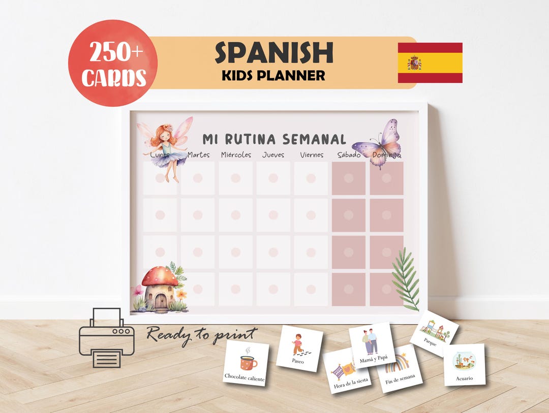 Plantillas De Rutinas Diarias Para Niños Calendario Visual Calendario ...