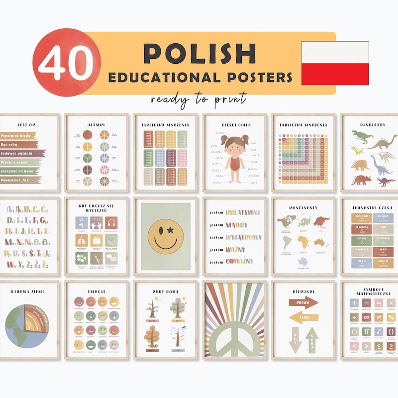 Polish Poster Learning - Etsy