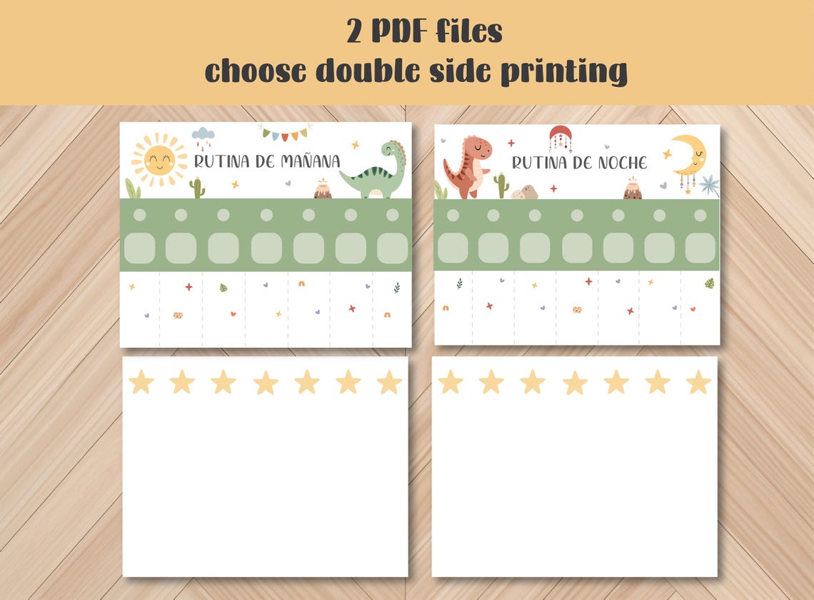 Spanish Flip Chart Routine Chart Chore Chart Routine Cards Spanish ...