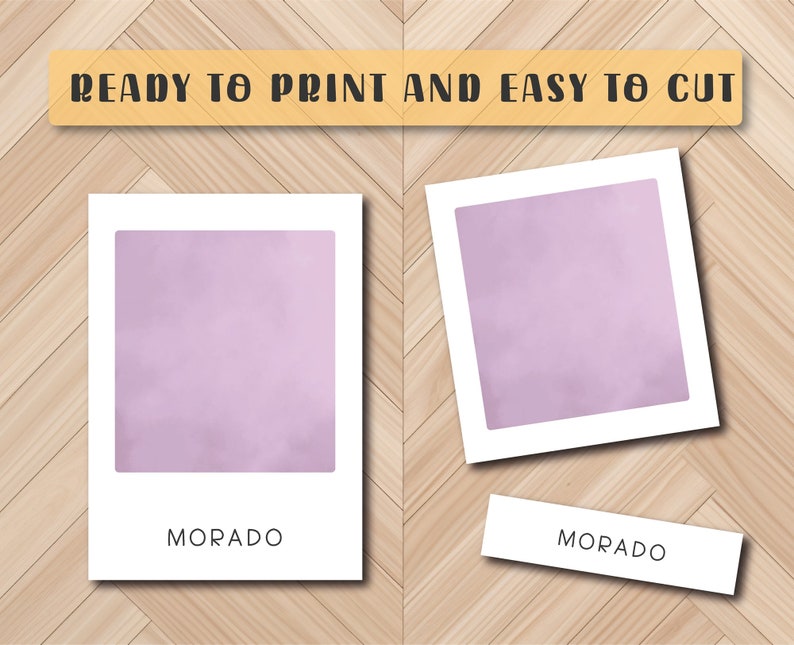 Spanish Colors Flashcards Printable Flash Cards for Kids Colours ...