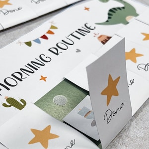 Kids Visual Routine Cards – Daily Flip Chart, Chore & Habit Tracker ...