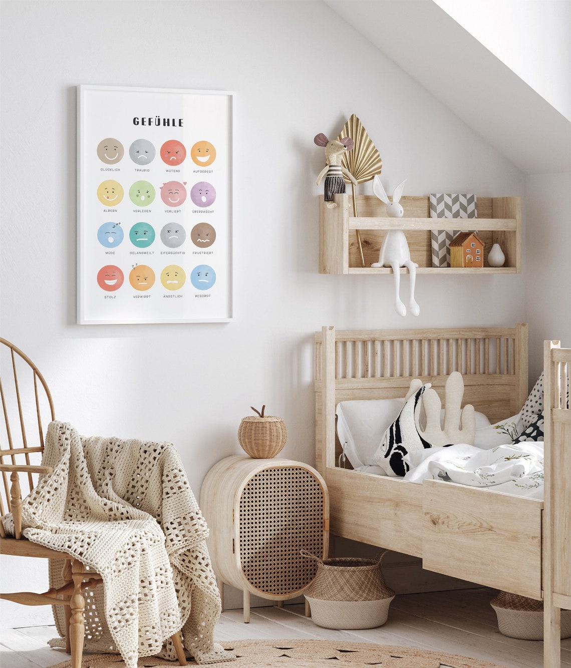 Emotions Poster Feelings Chart in German Educational Poster Feelings ...