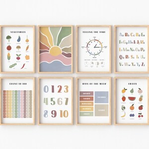 Educational Posters for Kids Educational Bundle Homeschool Printables ...