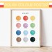 Polish Poster Colours Chart Rainbow, Playroom Poster, Polish School ...