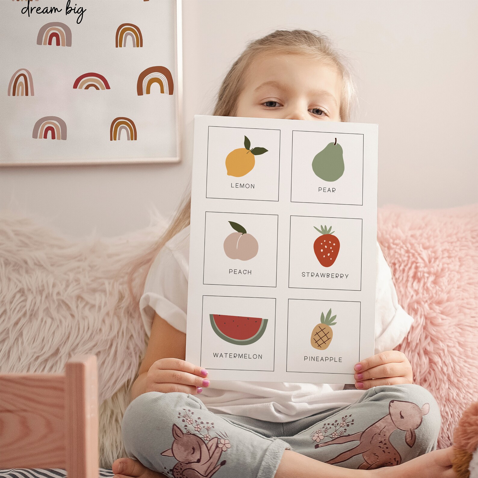 Fruits Flashcards for Kids Flashcards Vegetables Print Toddler ...
