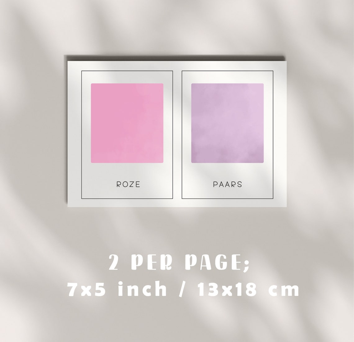 Dutch Colors Flashcards for Kids – Bilingual Printable Cards, Dutch ...