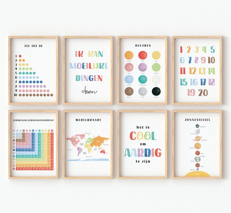 Dutch Educational Posters for Kids – Bilingual Classroom Decor ...