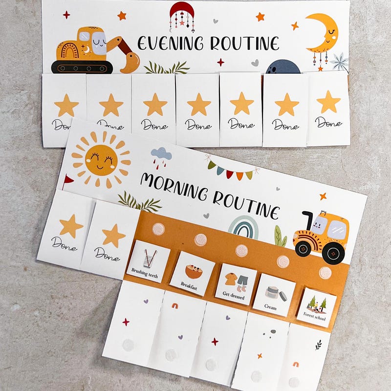 Kids Daily Habit Images - Etsy UK