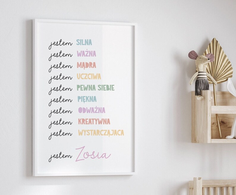 Polish Poster for Kids Emotional Education in Polish, Polish Language ...