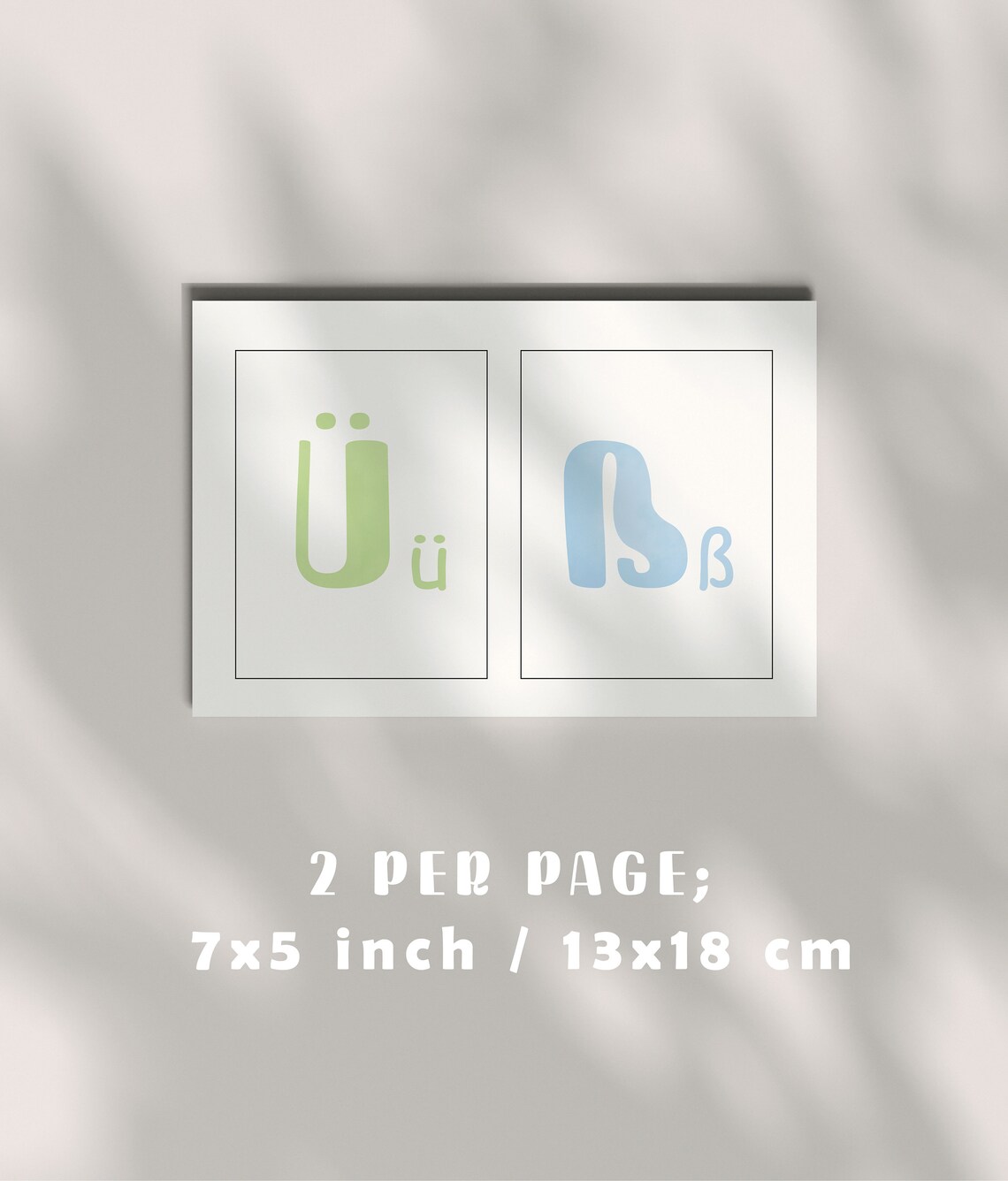 German Alphabet Letters Flash Cards German Language German Kids ...