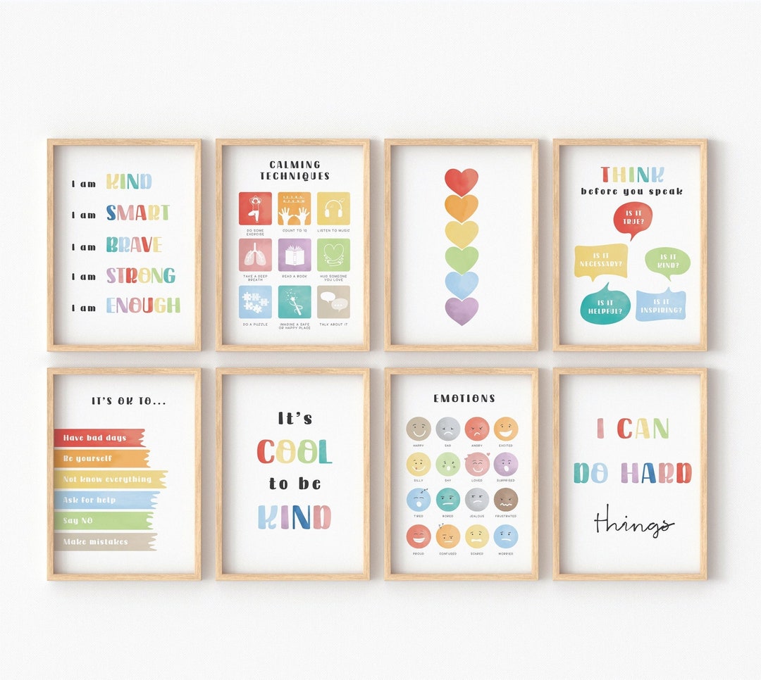 Positive Affirmations for Kids Playroom Decor I Am Affirmations Nursery ...