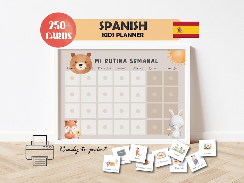 Planificador Semanal Con Pictogramas Para Niños Actividades Diarias ...