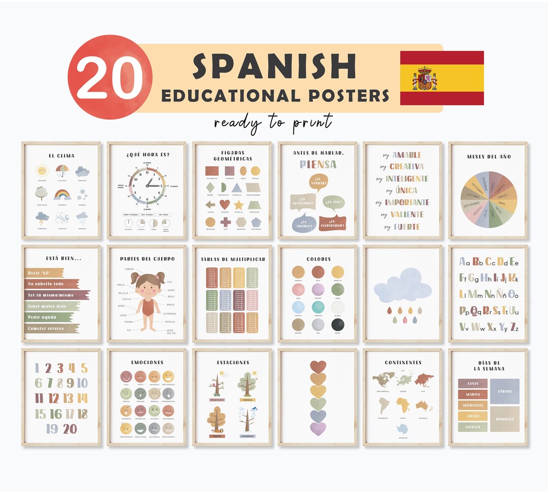 Spanish Class Decor Spanish Teacher Spanish Printables Spanish ...