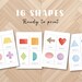 Spanish Shapes Flashcards for Kids Educational Flash Cards Spanish ...