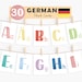 German Alphabet Letters Flash Cards German Language German Kids ...