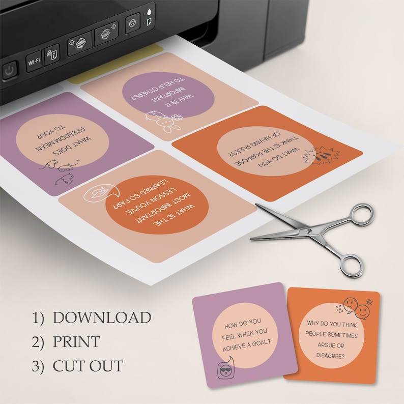 Kids Communication Cards Kids Therapy Notes Talk Family Conversation ...