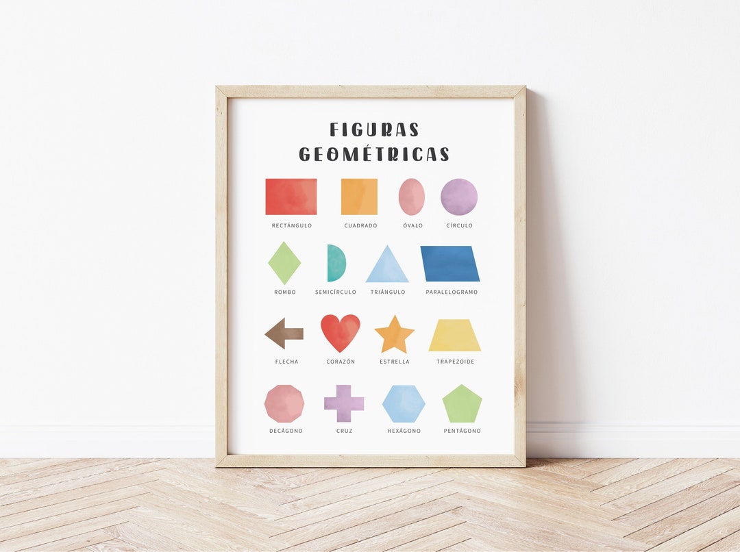 Spanish Shapes Poster Spanish Preschool Learning Posters Spanish ...