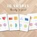Italian Shapes Flashcards for Kids Flashcards Italian Language Italian ...
