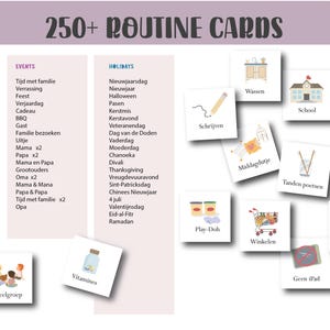 Dutch Kids Planner Visuele Planner Routine Kaarten Voor Kinderen Met ...