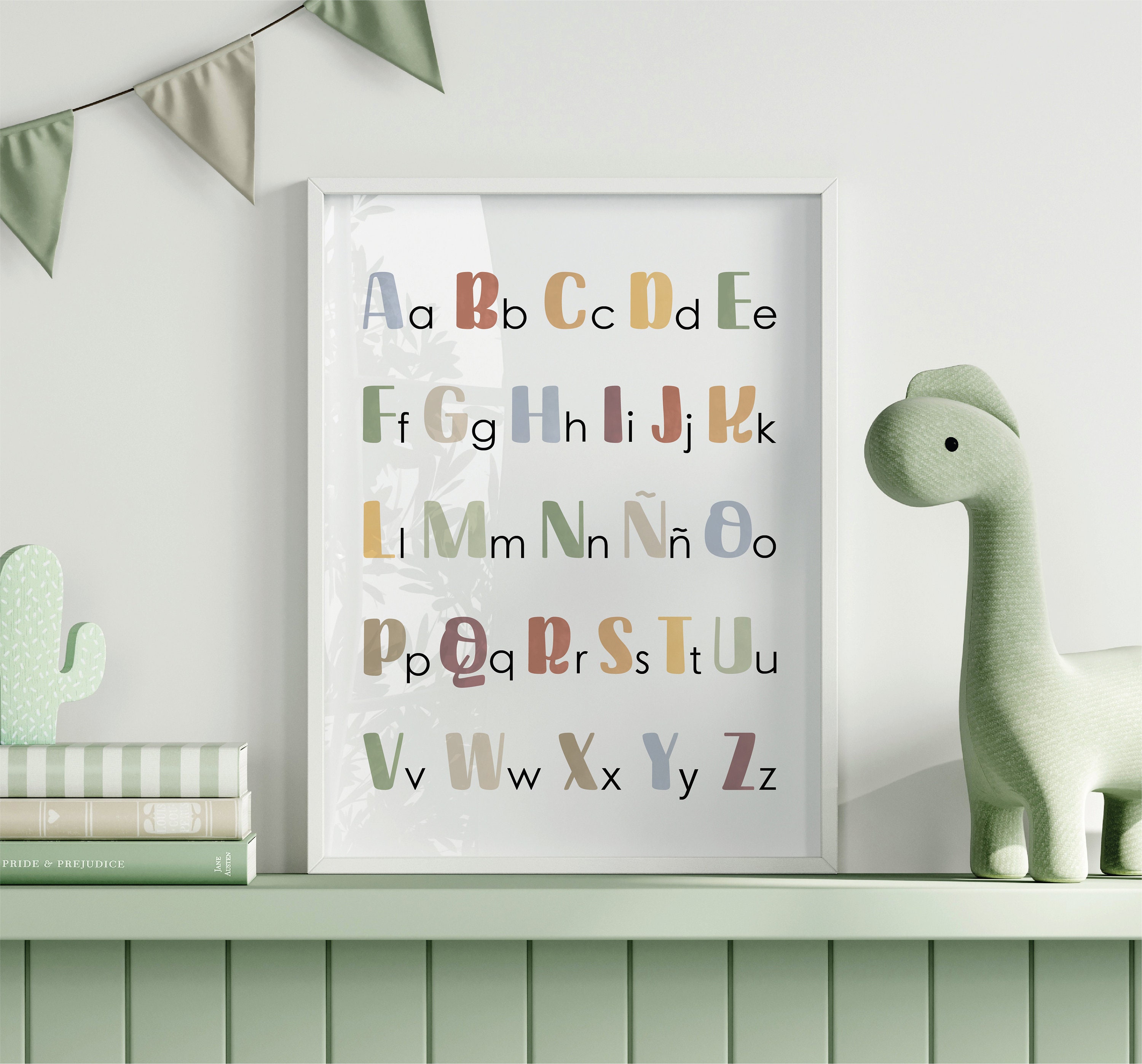 Alfabeto Español Abecedario Spanish Alphabet Poster Spanish Montessori ...