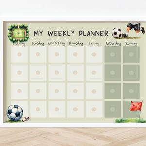 Weekly Schedule Kids Visual Planner Routine Cards Visual Calendar ...