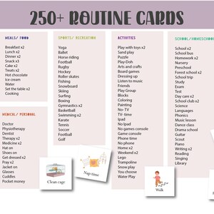 Weekly Planner Visual Chart for Kids Routine Cards Visual Calendar ...