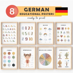 German Learning German Educational Poster German Language Bilder ...
