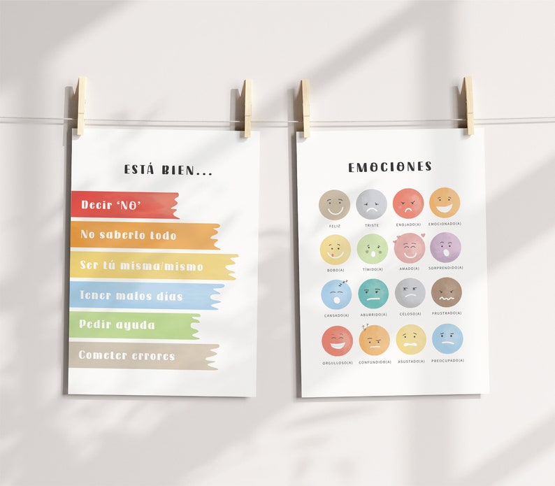 Spanish Affirmation Posters Español Calming Corner Spanish Prints ...