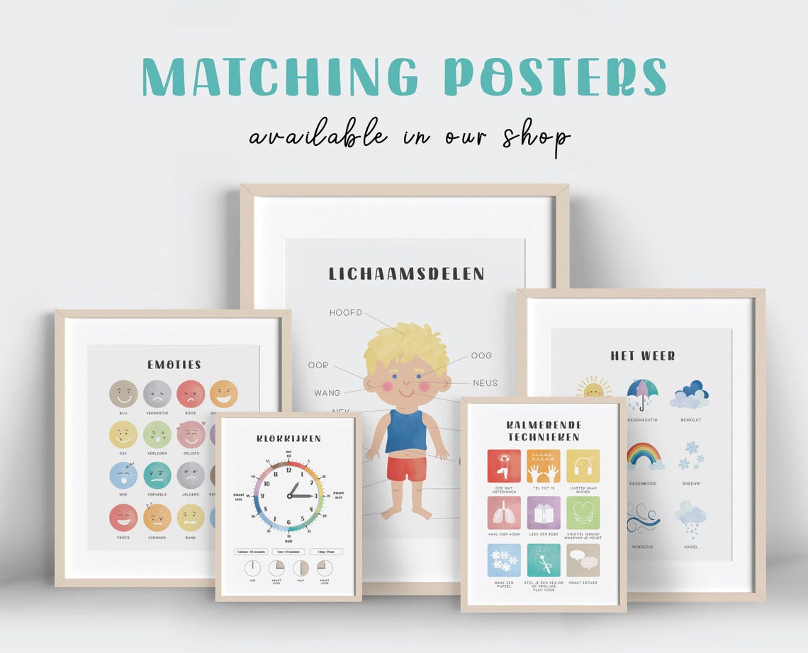 Dutch Daily Routine Cards for Kids, Dutch Visual Schedule, Dutch ...
