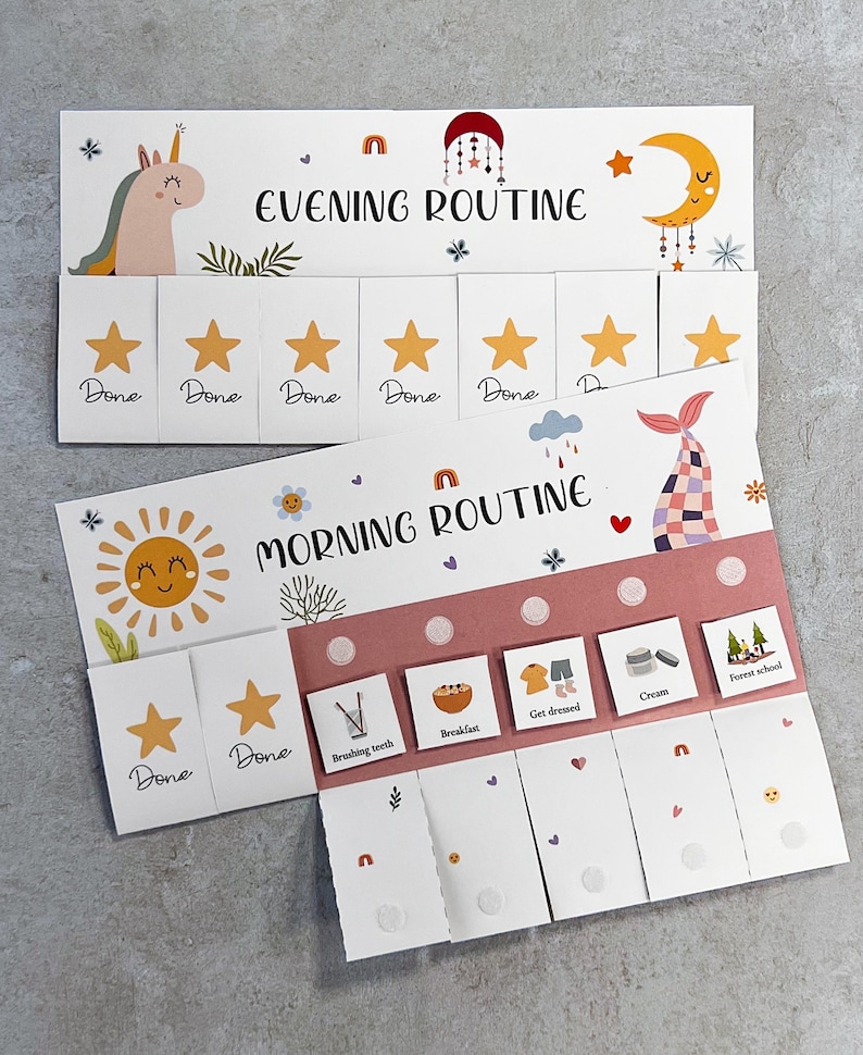 Toddler Chore Chart Visual Daily Routine Cards Daily Rhythm Chore Chart ...