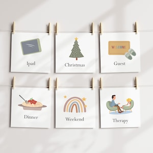 Visual Weekly Planner Kids Visual Timetable Routine Cards Autism Visual ...