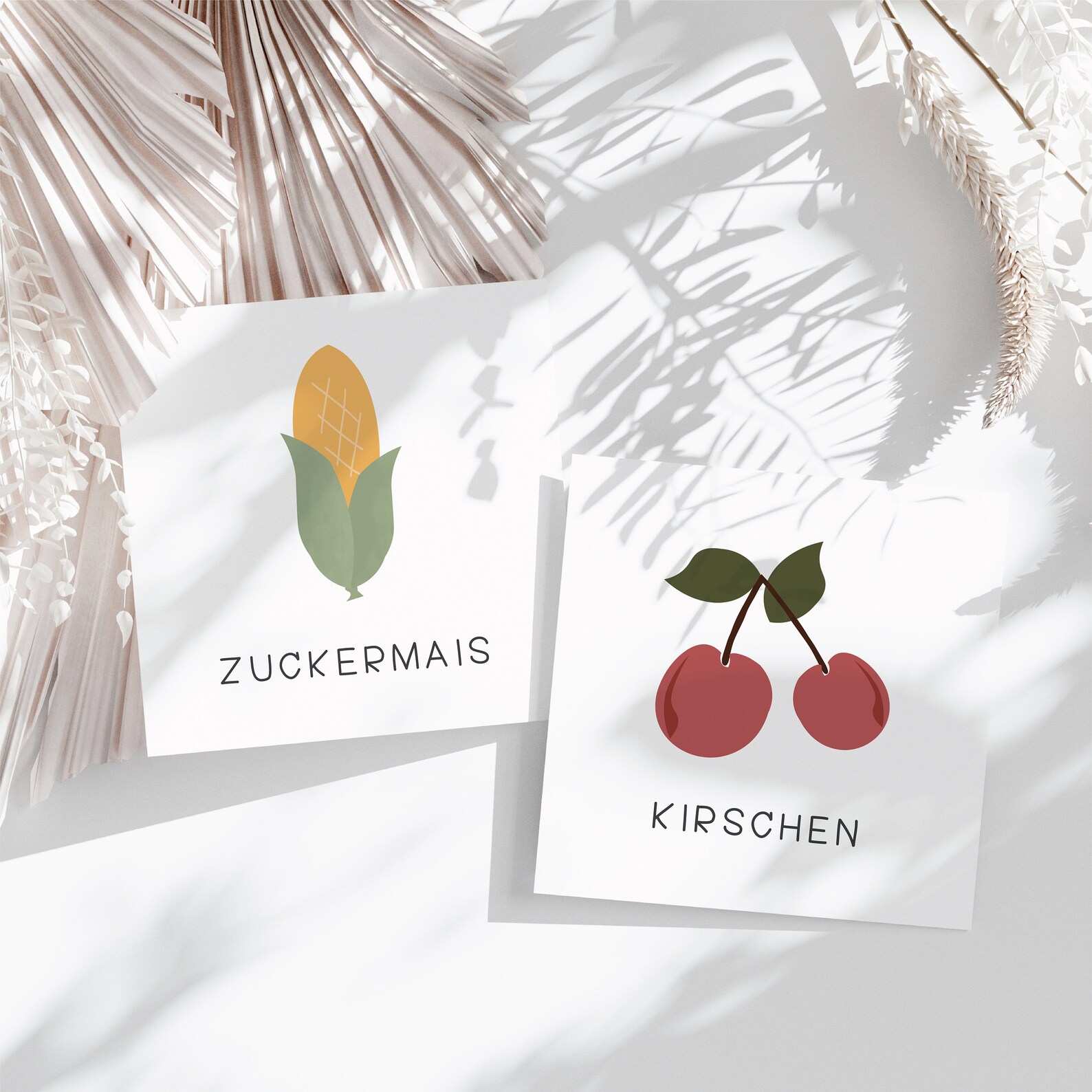 German Flashcards Fruits Print Vegetables Poster German Language German ...