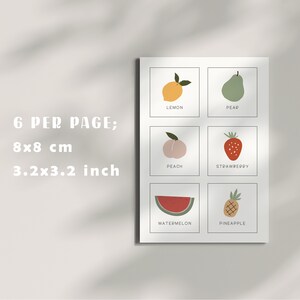 Fruits Flashcards for Kids Flashcards Vegetables Print Toddler ...