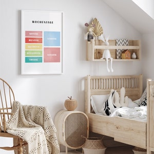 Days of the Week Poster German Language Learning German Educational ...