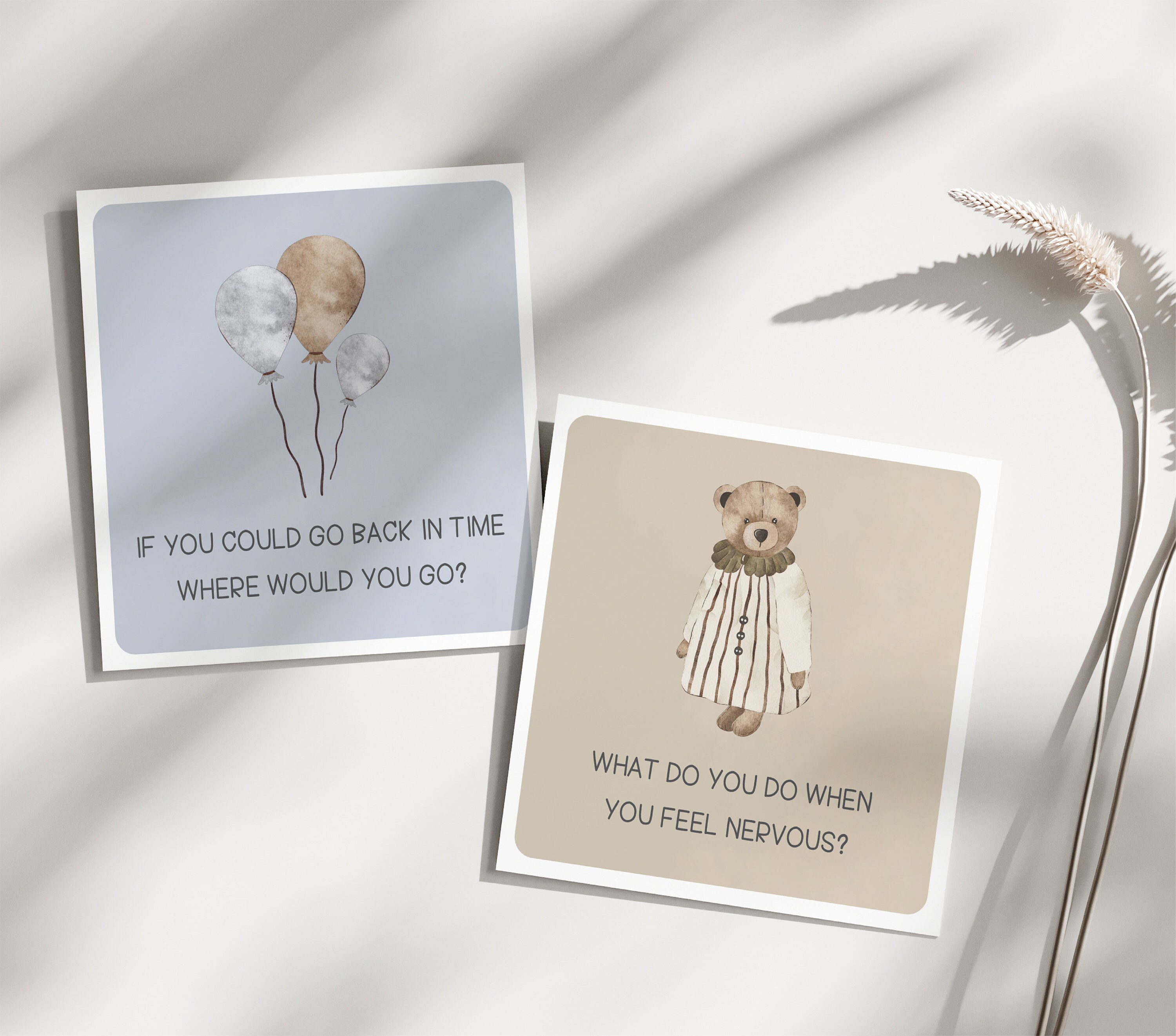 Kids Conversation Cards Kids Talk Cards Therapy Tools Kids Play Therapy ...