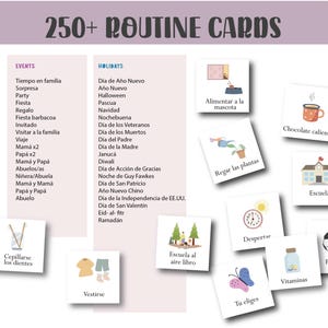 Spanish Flip Chart Routine Chart Chore Chart Routine Cards Spanish ...