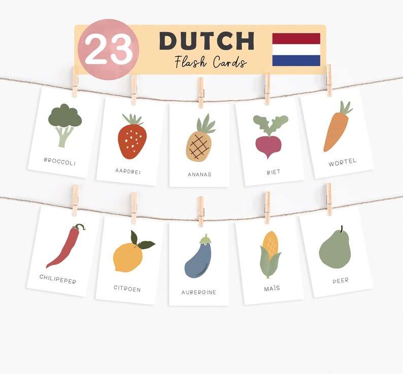Dutch Flashcards for Kids – Alphabet, Colors & Shapes, Montessori ...