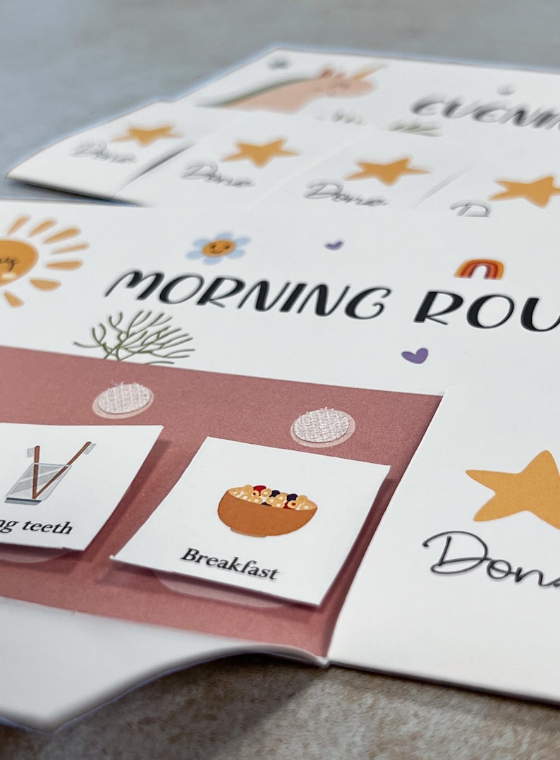 Toddler Chore Chart Visual Daily Routine Cards Daily Rhythm Chore Chart ...